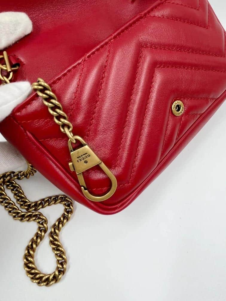 Gucci Red Super Mini GG Marmont Bag | The Luxury Flavor