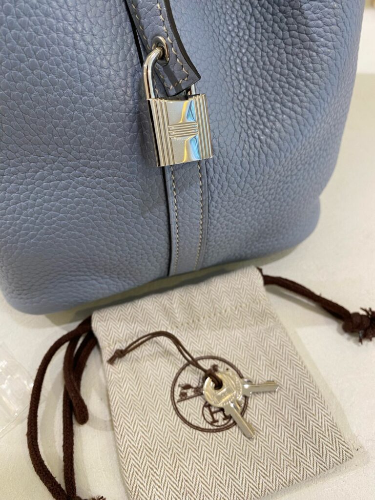 Hermes Picotin 22 Blue Lin PHW – The Luxury Flavor