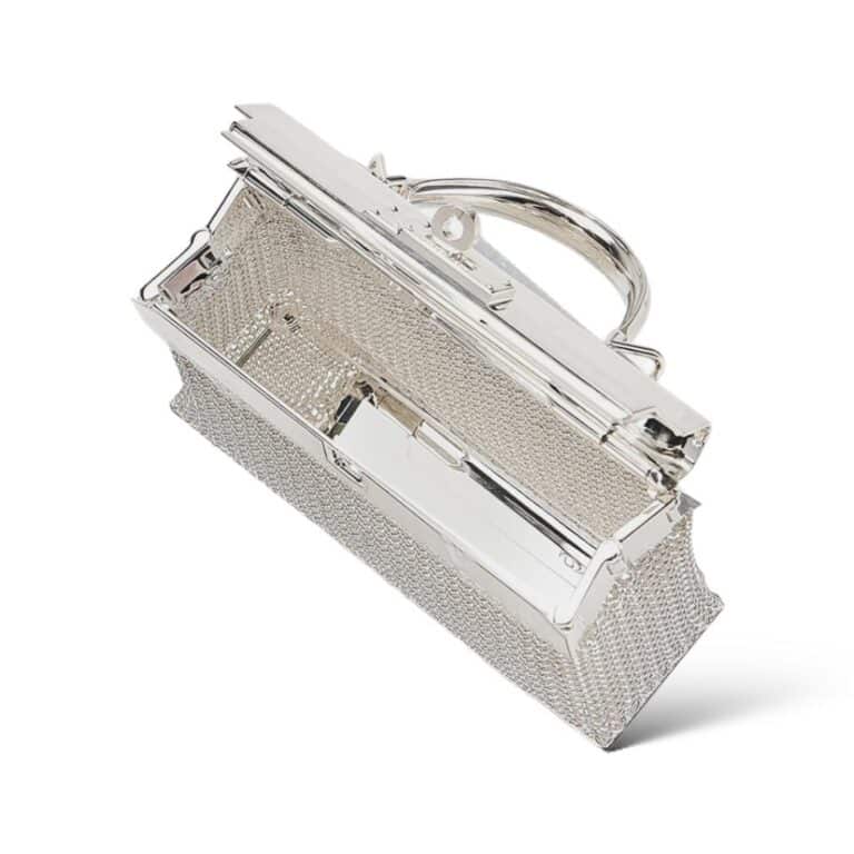 Hermes Limited Edition Sterling Silver Kellymorphose Sac Bijou Kelly ...