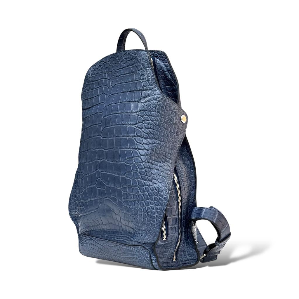 Hermes Cityback Bleu Croco Backpack PHW – The Luxury Flavor