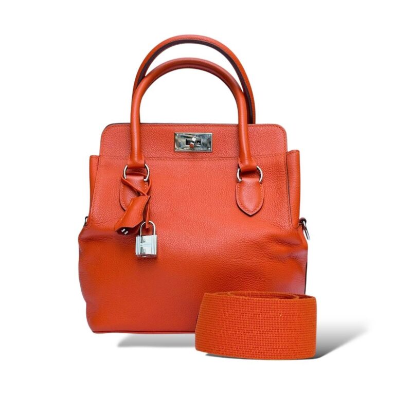 Hermes Tool Box 20 Orange Clemence PHW | The Luxury Flavor