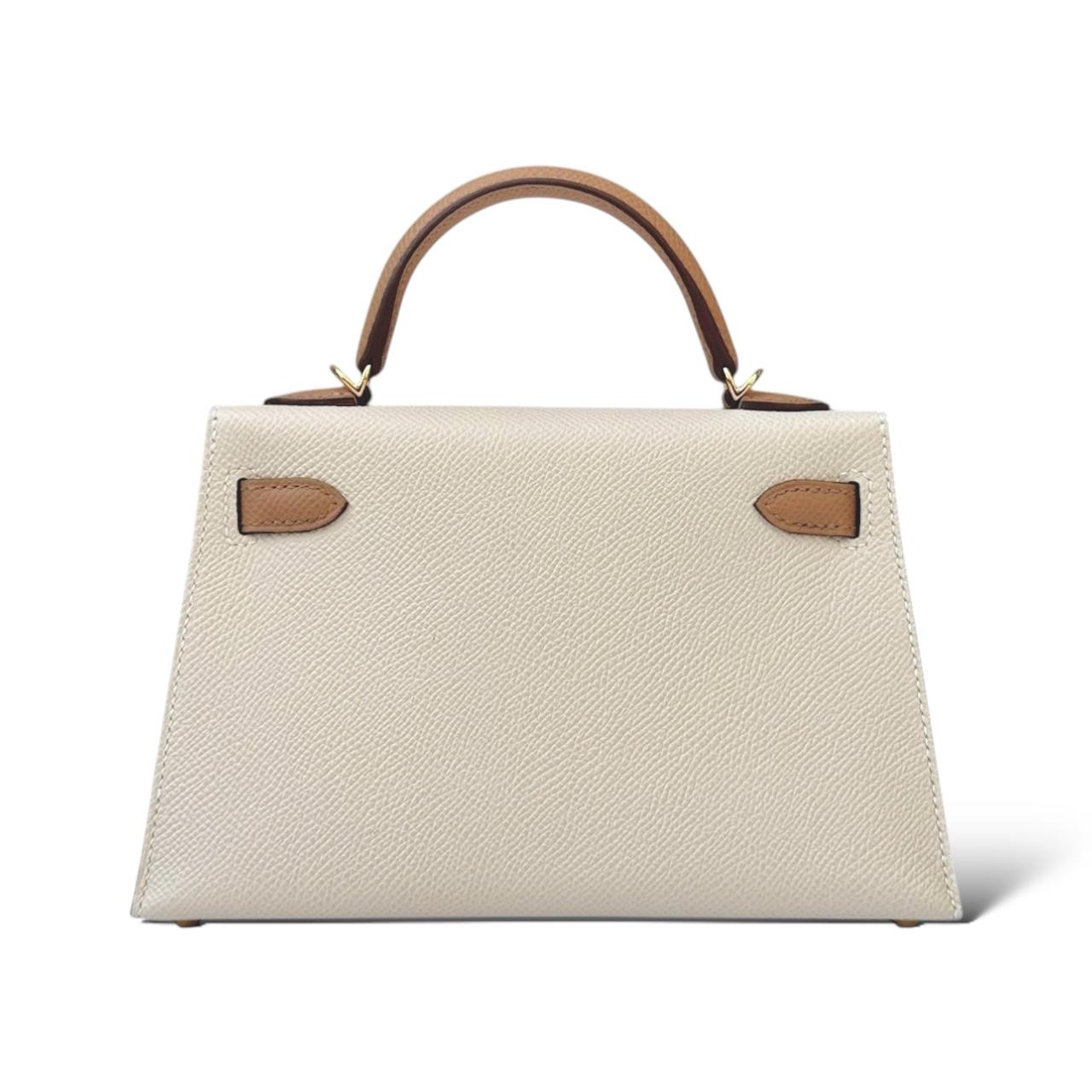 Hermes Kelly Mini SO Craie/Biscuit Epsom GHW | The Luxury Flavor
