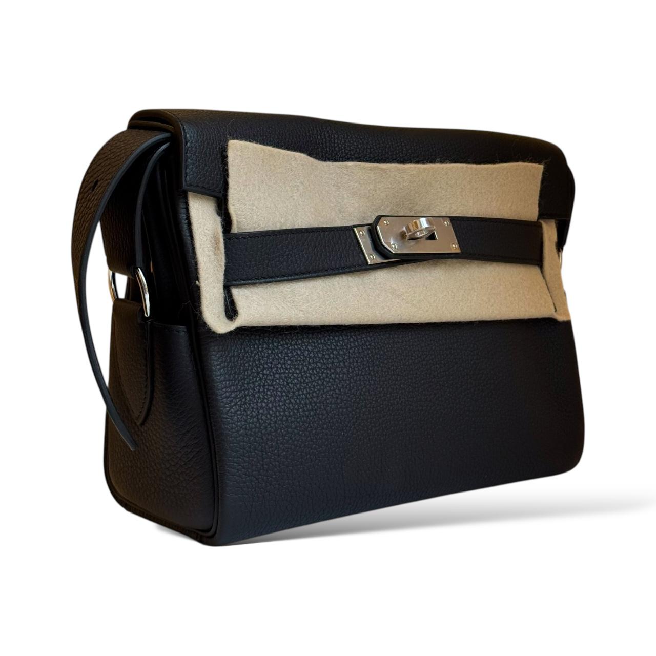 Hermes Kelly Messenger Black Togo PHW PM – The Luxury Flavor