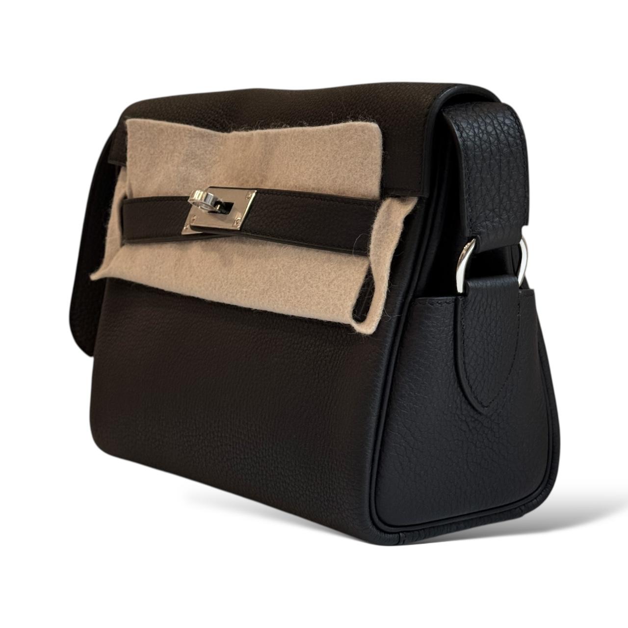 Hermes Kelly Messenger Black Togo PHW PM – The Luxury Flavor