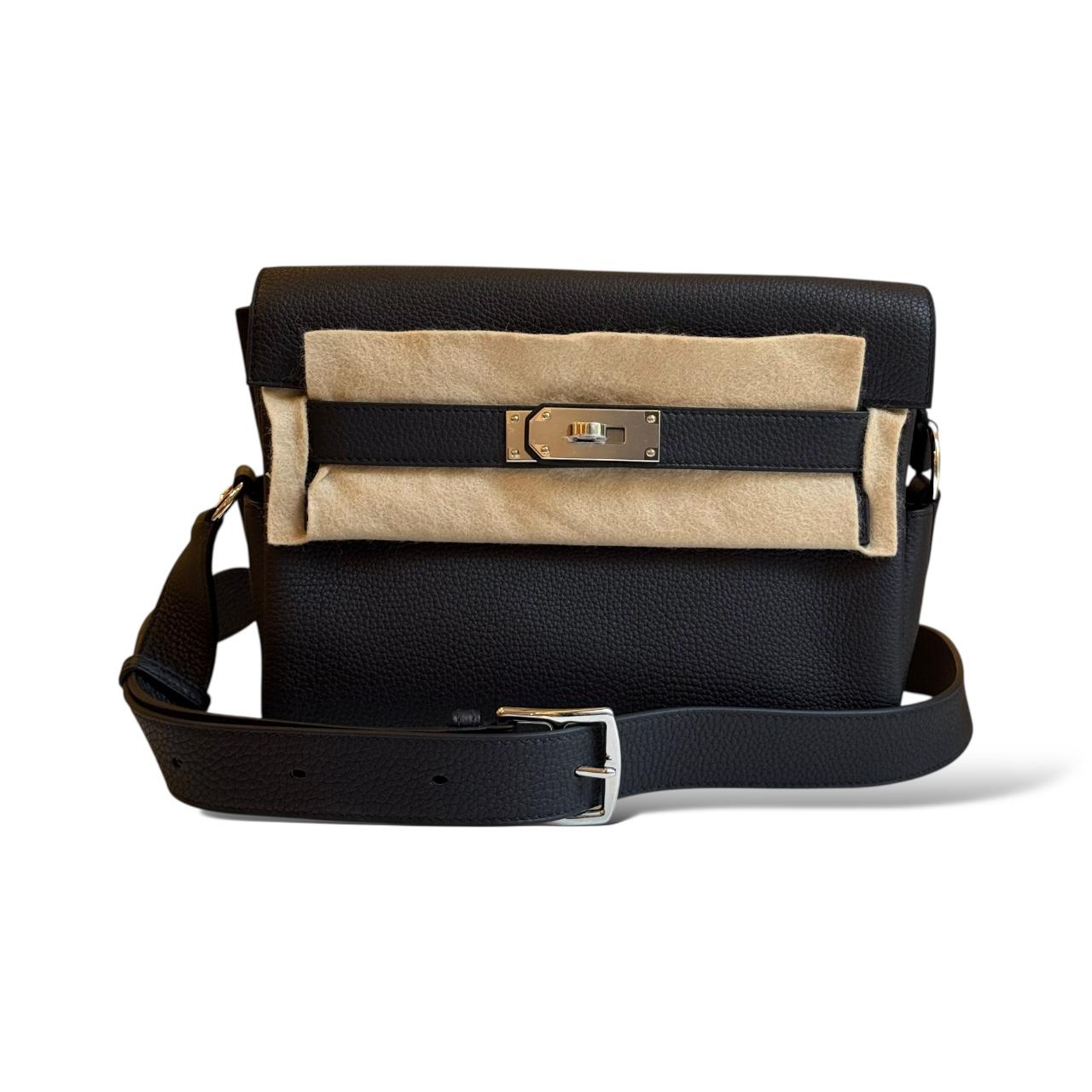 Hermes Kelly Messenger Black Togo PHW PM – The Luxury Flavor