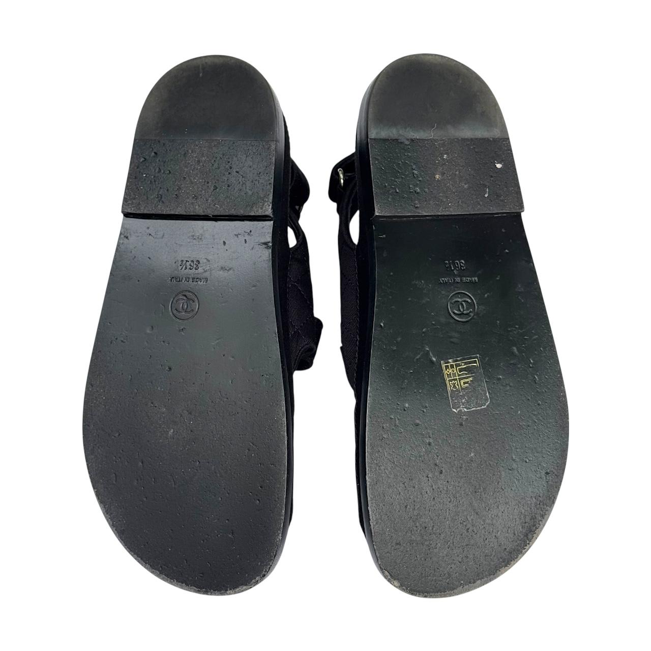CHANEL Dad Sandals Black 36.5 EU – The Luxury Flavor