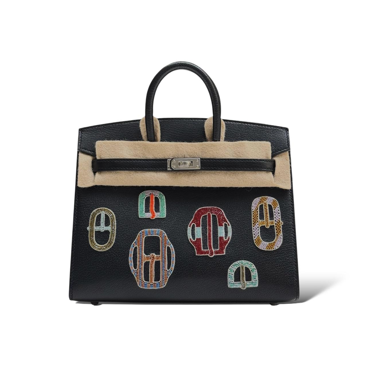 Hermes Birkin 20 Bouclerie Moderne Black Chevre PHW – The Luxury Flavor