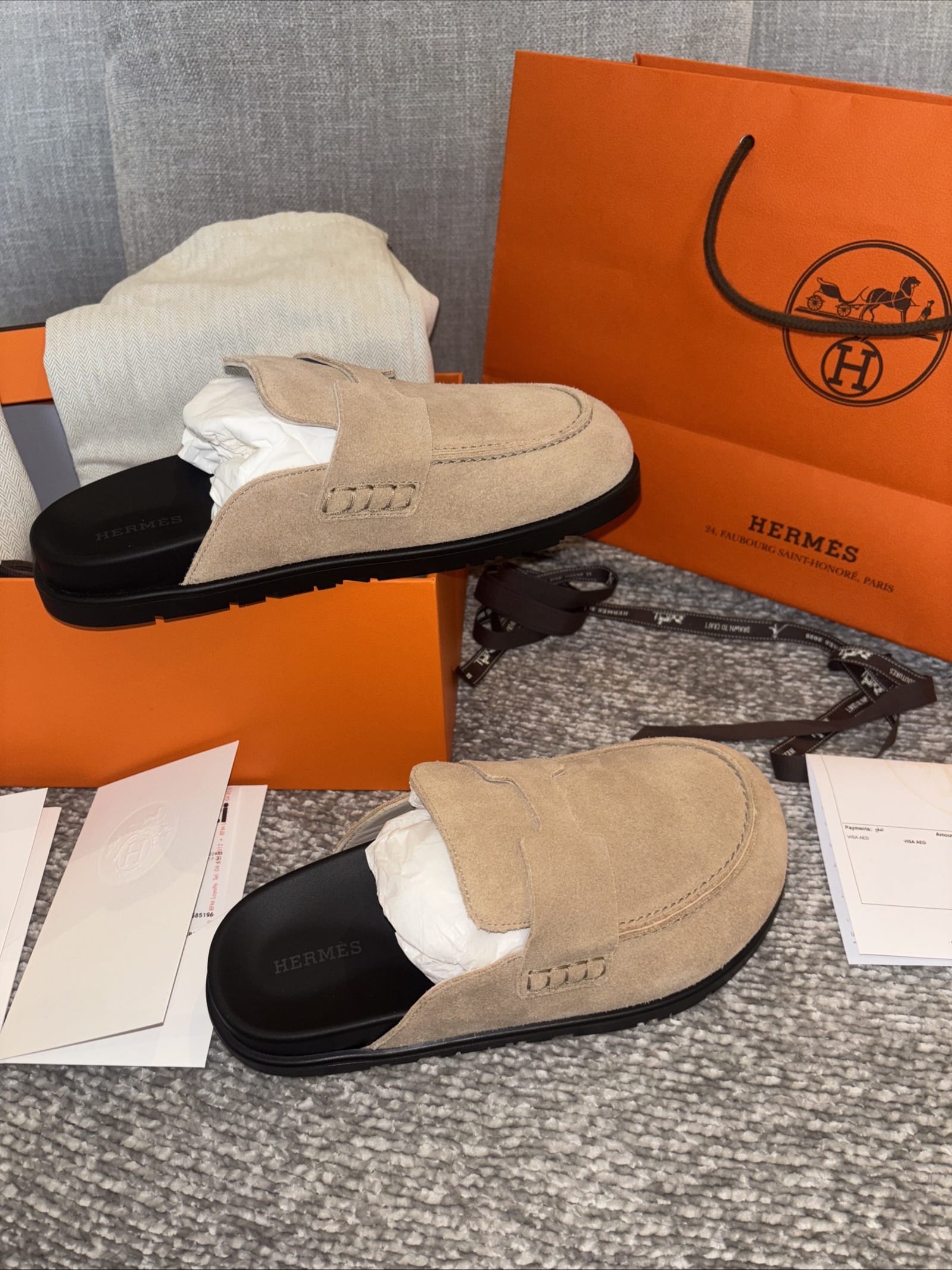 Hermes Go Mule Beige Suede Calfskin 36.5 EU – The Luxury Flavor