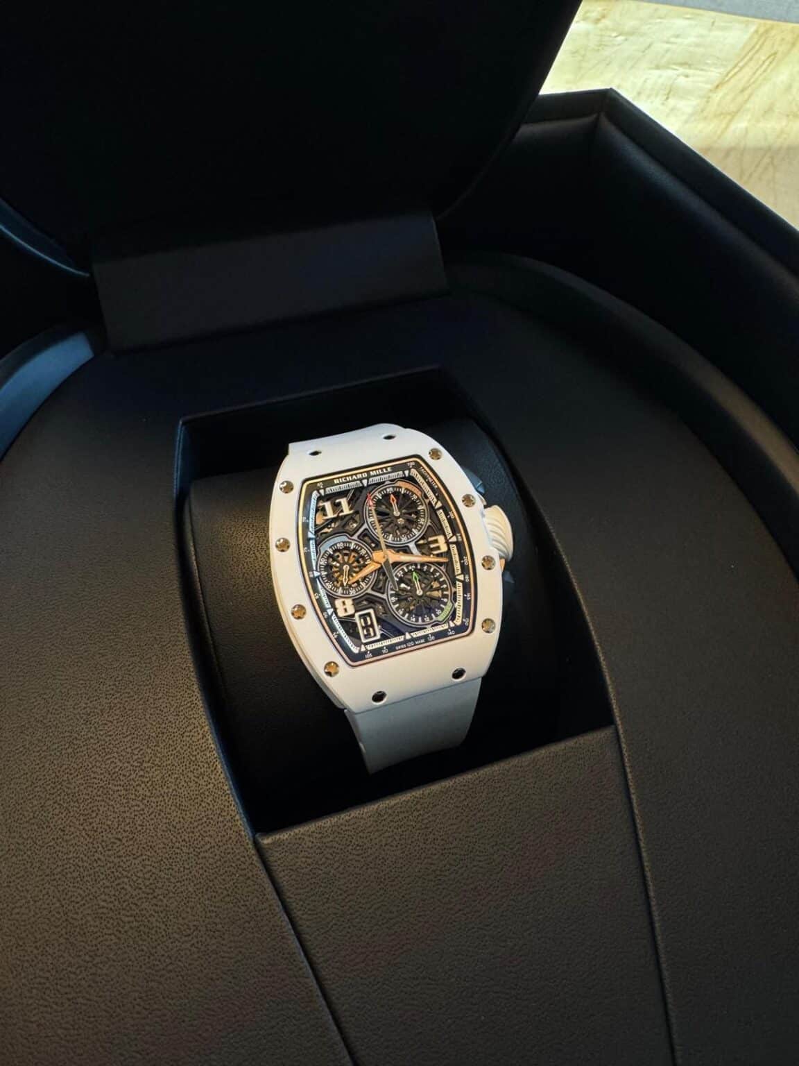 Richard Mille RM72-01 White Ceramic Automatic Winding Lifestyle Flyback ...