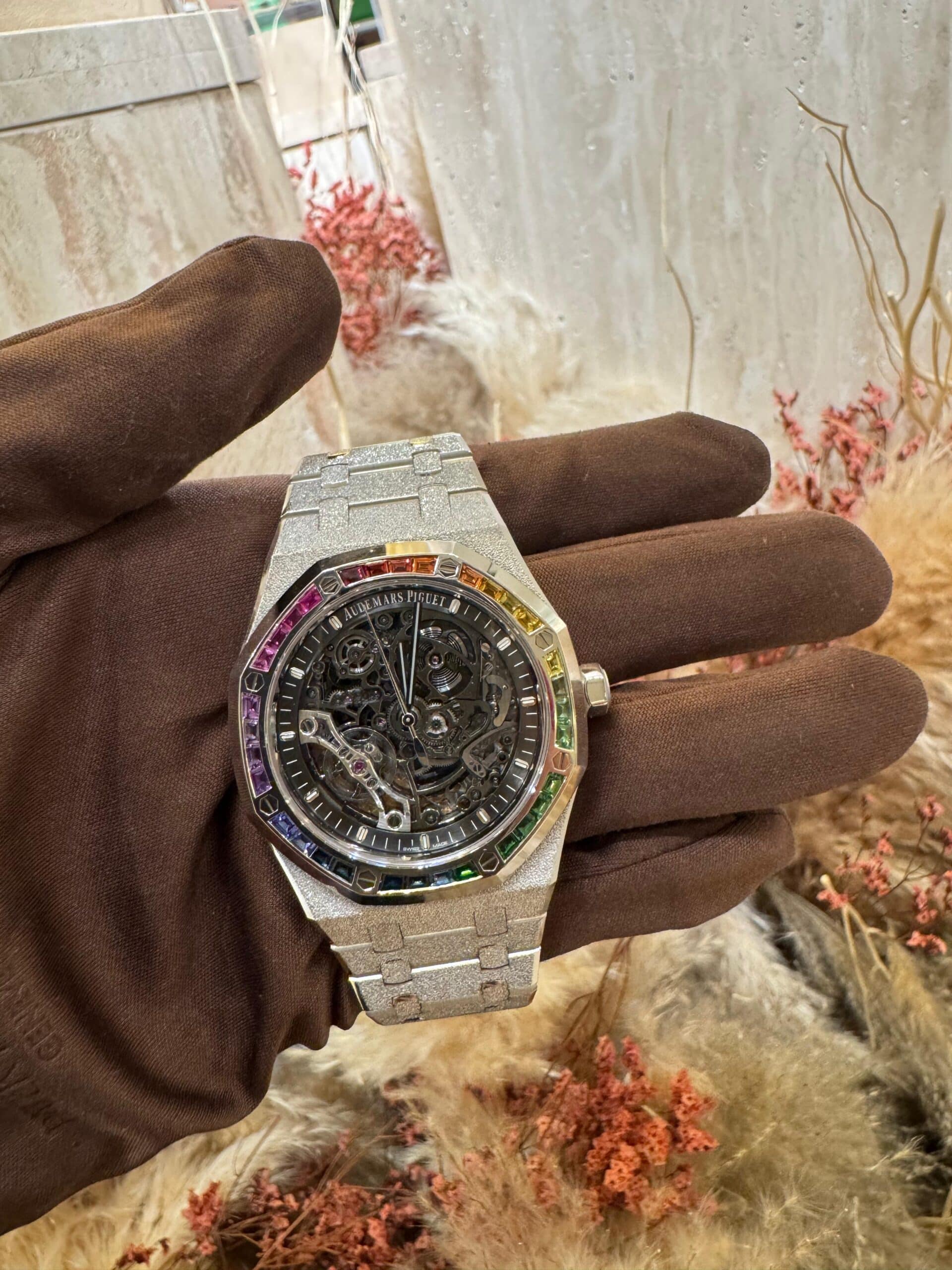 Audemars Piguet Royal Oak Frosted White Gold Double Balance Wheel ...