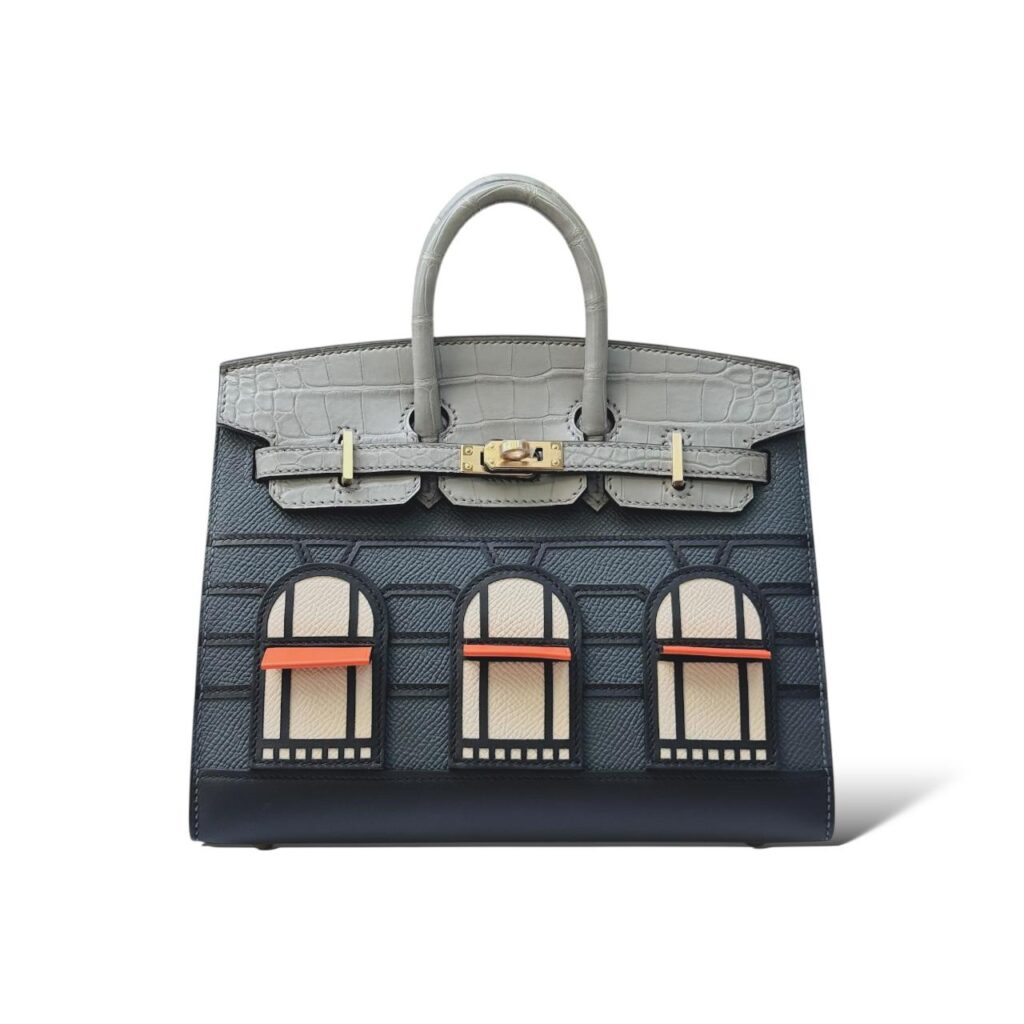 Hermes Birkin 20 Faubourg Gris Misty Rainy Days Touch PBHW – The Luxury ...