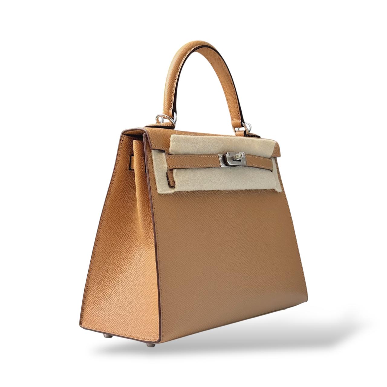 Hermes Kelly 25 Biscuit Epsom PHW – The Luxury Flavor