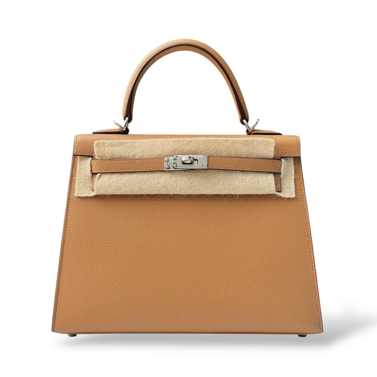 Hermes Kelly 25 Biscuit Epsom PHW – The Luxury Flavor