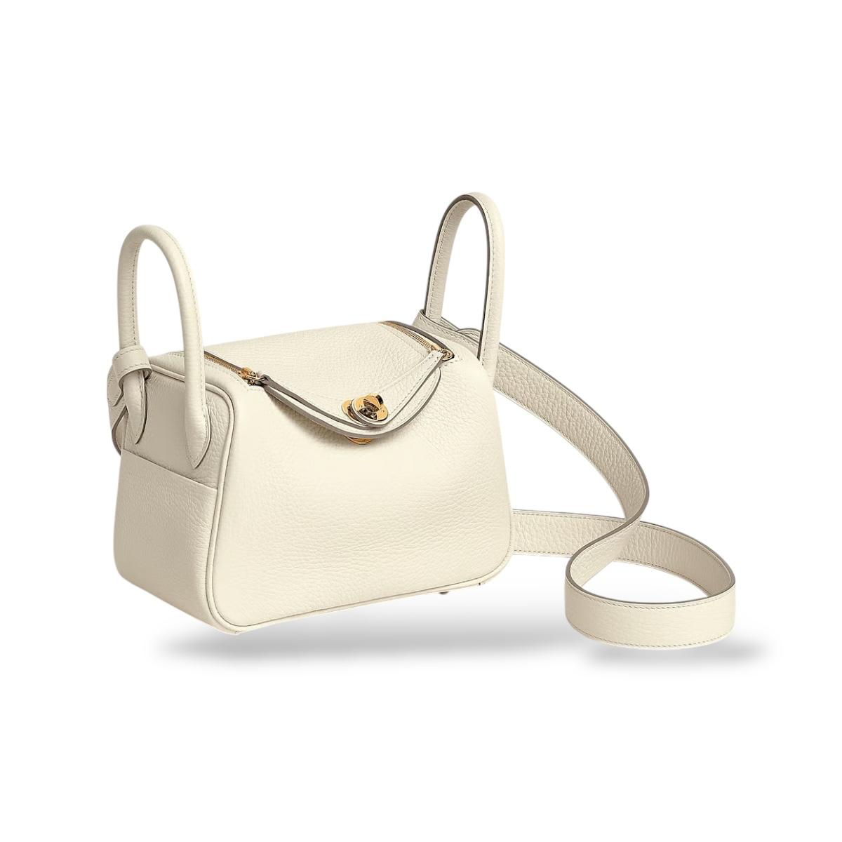 Hermes Mini Lindy So Cream Clemence GHW – The Luxury Flavor